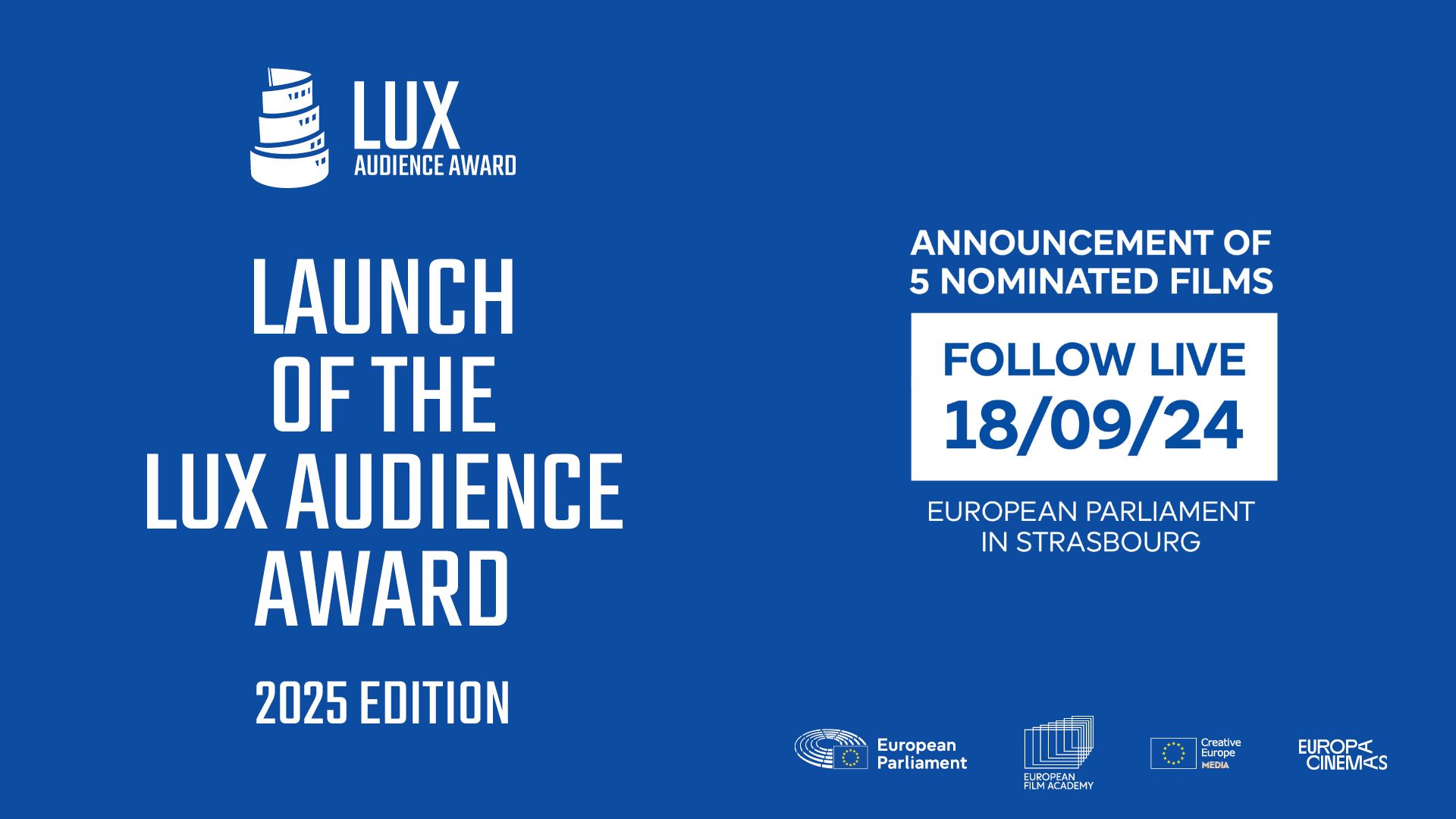 LUX Audience Award 2025: the countdown has begun | Lux Audience Award | European Parliament